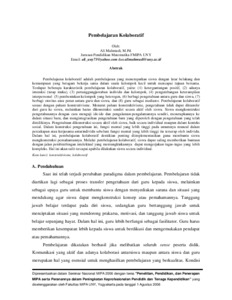 Pembelajaran Kolaboratif - Lumbung Pustaka UNY